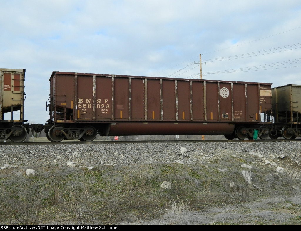 All Oxide Red BNSF Coal Hopper